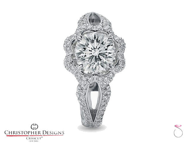 Buy Christopher Designs Diamond Engagement Ring | G78-RD150 – SOLITAIRE ...